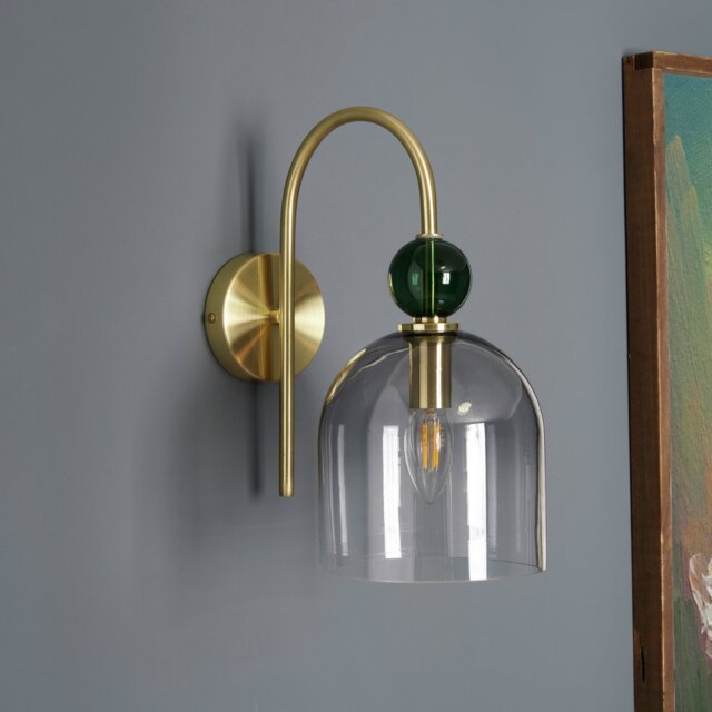 BHS Arezzo Metal Wall Light - Brass by Argos | ufurnish.com
