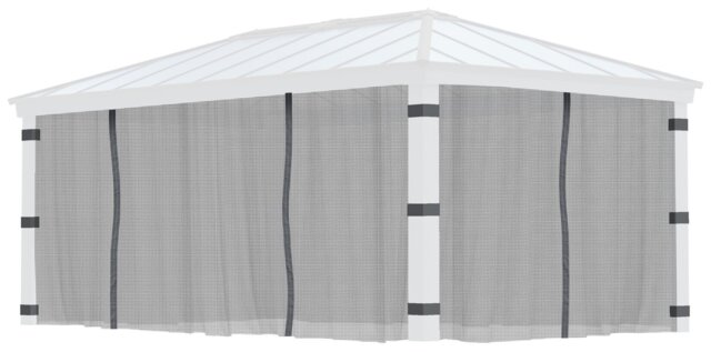 Palram Canopia Dallas 4 Piece Gazebo Netting Set 12 x 20ft by Argos ...
