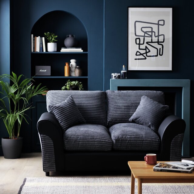Argos Home Harry 2 Seater Sofa - Charcoal by Argos | ufurnish.com
