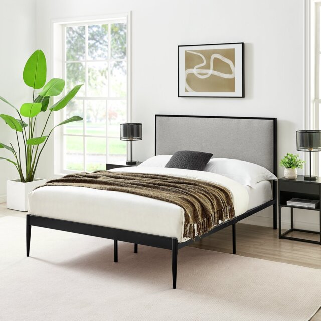 Argos Home Sadie Double Metal Bed Frame - Black by Argos | ufurnish.com
