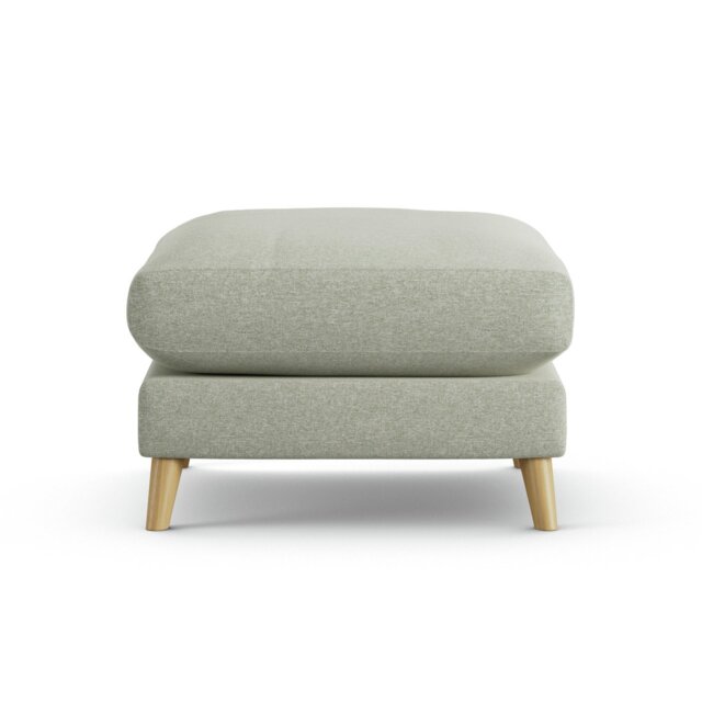 Habitat Lomond Fabric Footstool - Sage Green - Ash Leg by Argos ...