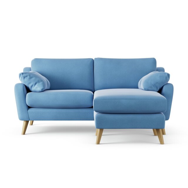 Habitat Ivor Right Hand Corner Sofa - Sky Blue - Ash Leg by Argos ...