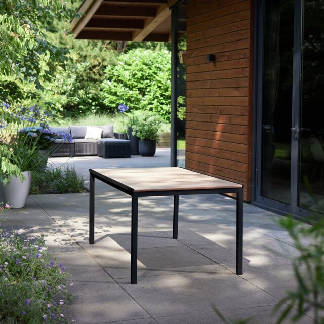 Keter Porto 6 Seater Rectangular Garden Table - Natural by Argos ...