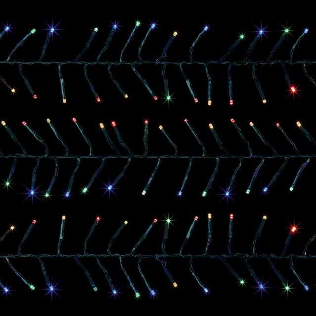 Premier Decorations 3000 Colour LED Christmas Cluster Lights by Argos ...