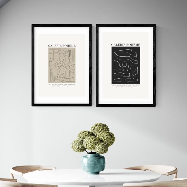 East End Prints Galerie Boheme Black Frame Art Print - A3 by Argos ...