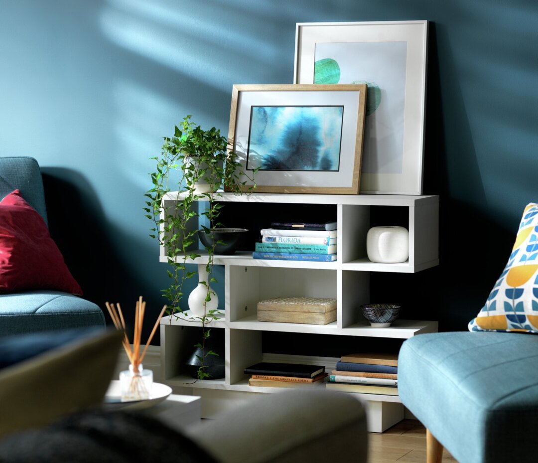 Argos Home Cubes Short Shallow Shelving Unit Black by Argos ufurnish