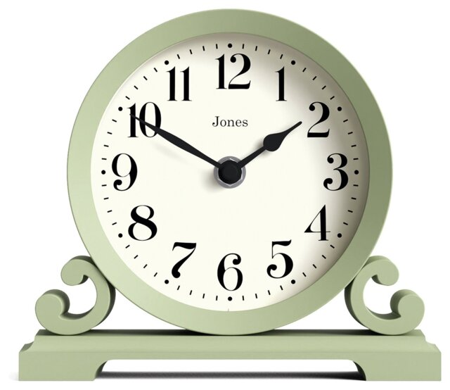 Jones Clocks Islington Mantel Clock - Sage by Argos | ufurnish.com
