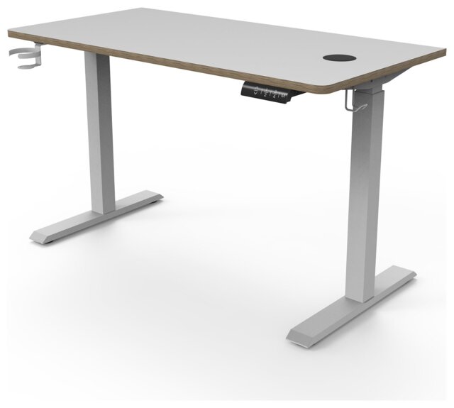 Koble Gino Height Adjustable Office Desk - White by Argos | ufurnish.com