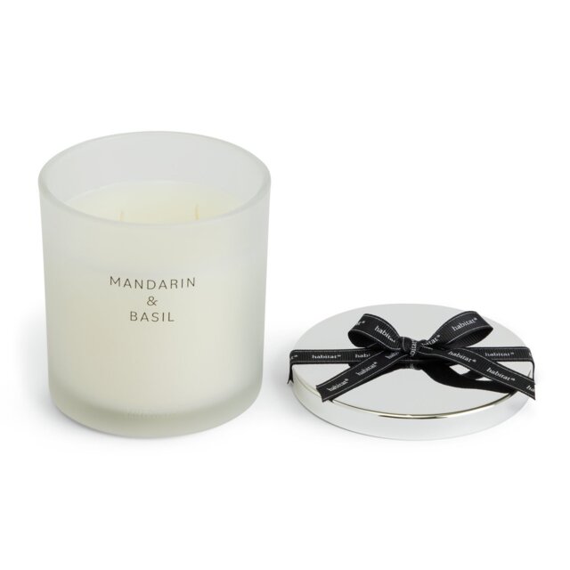 Habitat Large Candle with Lid - Mandarin & Basil by Argos | ufurnish.com
