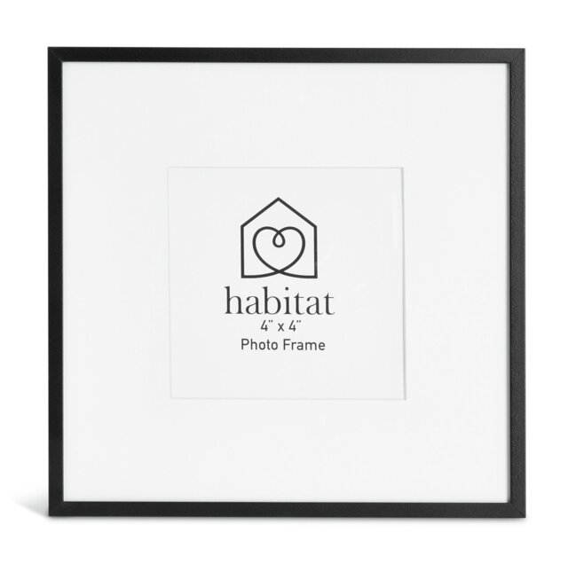"""Habitat Black Metal Picture Frame - 4x4""""""" by Argos | ufurnish.com