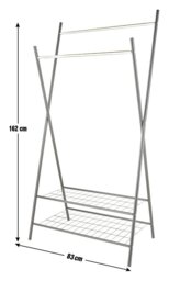 Argos Home X-Frame Clothes Rail with Shelves - Black by Argos ...