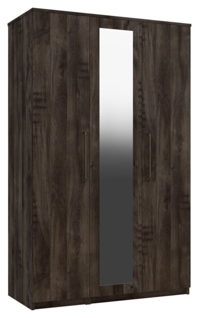Sherwood 3 Door Mirror Wardrobe - Dark Oak by Argos | uFurnish.com