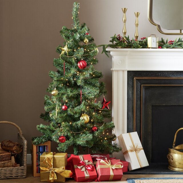 Argos Home 5ft Christmas Tree With Lights And Decorations by Argos ...