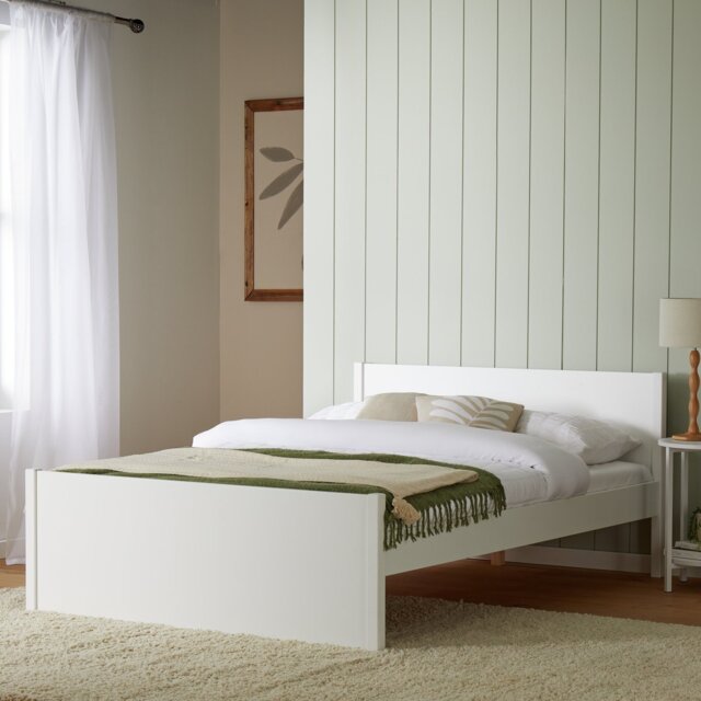 Argos Home Jenson Small Double Wooden Bed Frame - White by Argos ...