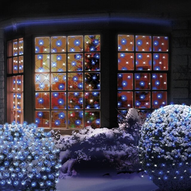 Premier Decorations 360 Blue & White Christmas Window Lights by Argos ...