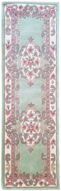 Origins Shensi Green Wool Flatweave Runner - 210x67cm by Argos ...