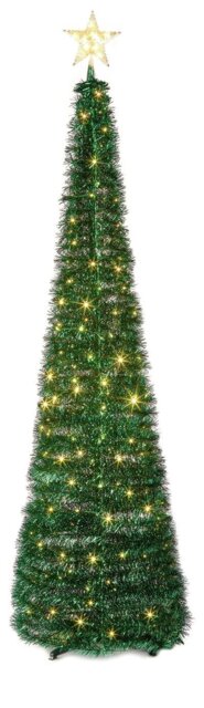 Premier Decorations 6ft Pre lit Pop Up Slim Christmas Tree by Argos ...