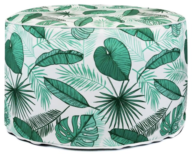 Streetwize Outdoor Botanical Palm Pouf Ottoman by Argos | ufurnish.com