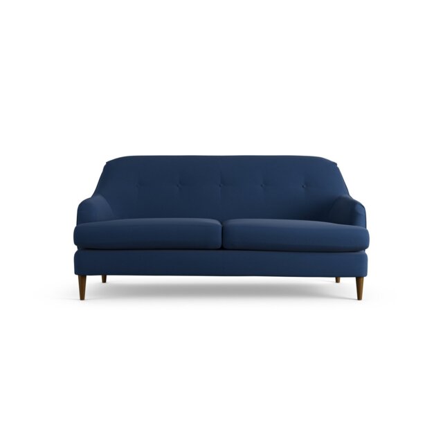 Habitat Frome Fabric 2 Seater Sofa - Navy - Dark Leg by Argos ...
