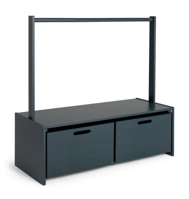Habitat Kids Rico Hanging Rail With Storage - Ink Blue by Argos ...