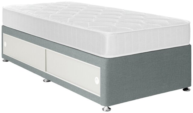 Argos Home Elmdon Comfort Single Side Slide Divan Bed - Grey by Argos ...