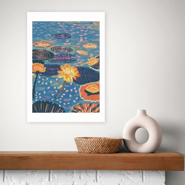 East End Prints Magic Pond Art Print - A3 by Argos | ufurnish.com