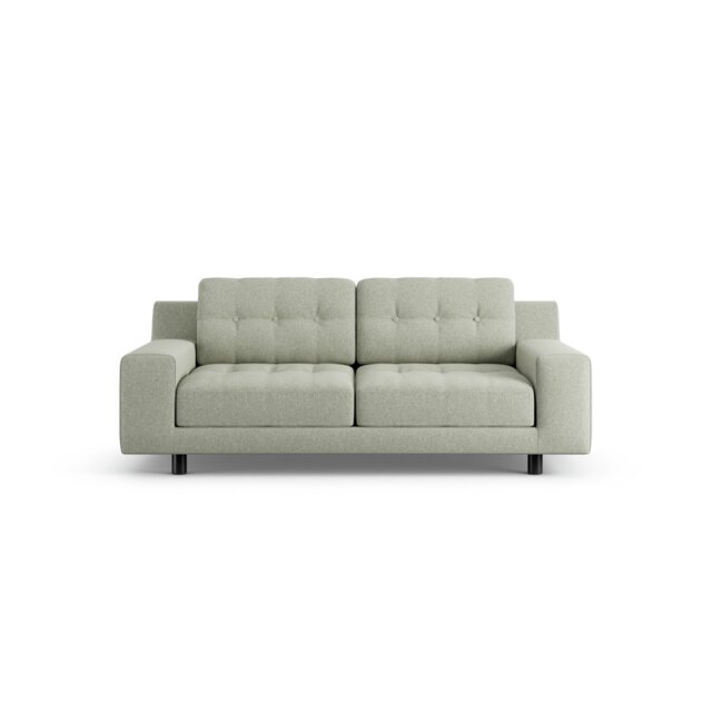 Habitat Hendricks Fabric 2 Seater Sofa-Sage Green-Black Leg by Argos | ufurnish.com