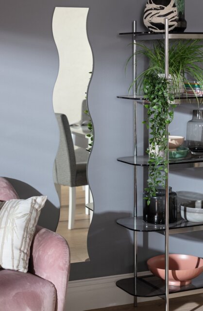 Argos Home Full Length Wavy Wall Mirror - 139x24cm by Argos | ufurnish.com