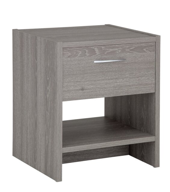 Argos Home Seville 1 Drawer Bedside Table - Grey Oak Effect by Argos ...