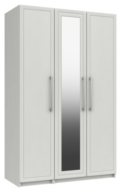 Hatfield 3 Door Mirror Wardrobe - White Gloss by Argos | ufurnish.com