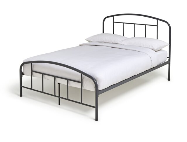 Argos Pippa Double Metal Bed Frame - Dark Grey by Argos | ufurnish.com
