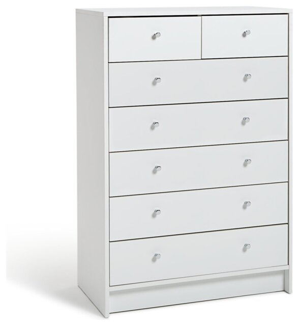 Argos Home Malibu 7 Drawer Chest - White by Argos | ufurnish.com