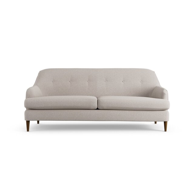 Habitat Frome Fabric 3 Seater Sofa - Stone - Dark Leg by Argos ...