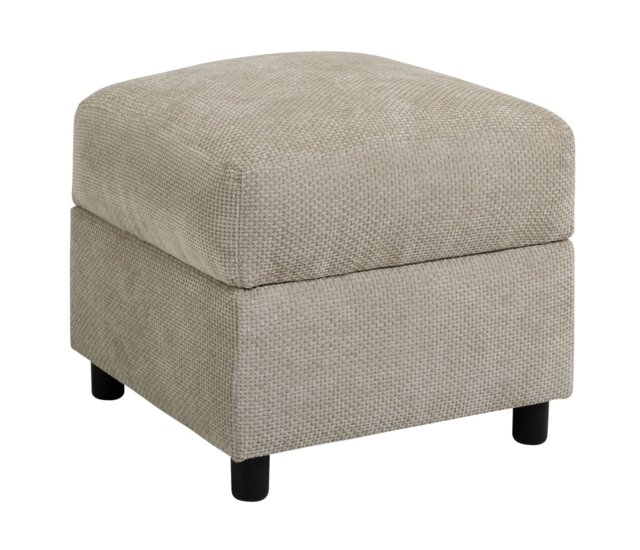 Argos Home Kacey Fabric Footstool - Stone by Argos | ufurnish.com