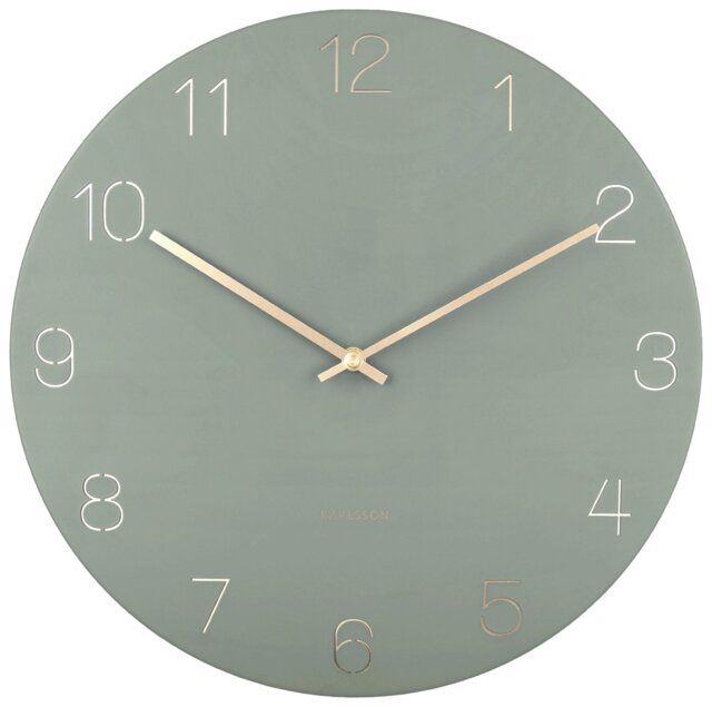 Karlsson Charm Wall Clock - Jungle Green by Argos | ufurnish.com