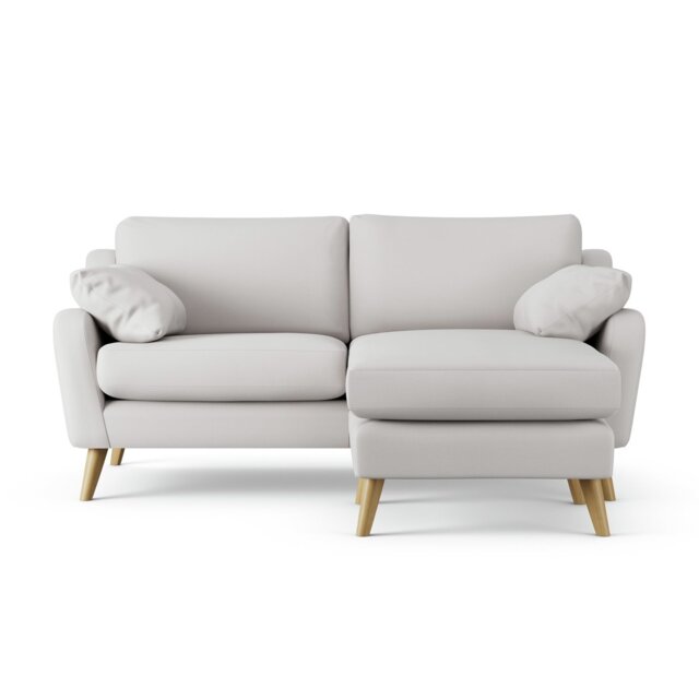 Habitat Ivor Right Hand Corner Sofa - Natural - Ash Leg by Argos ...