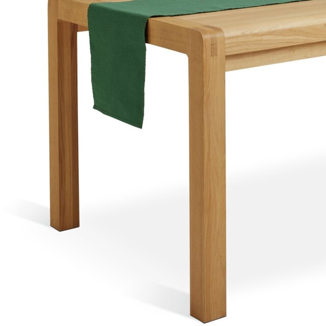 Habitat Ribbed Cotton Table Runner - Green by Argos | ufurnish.com