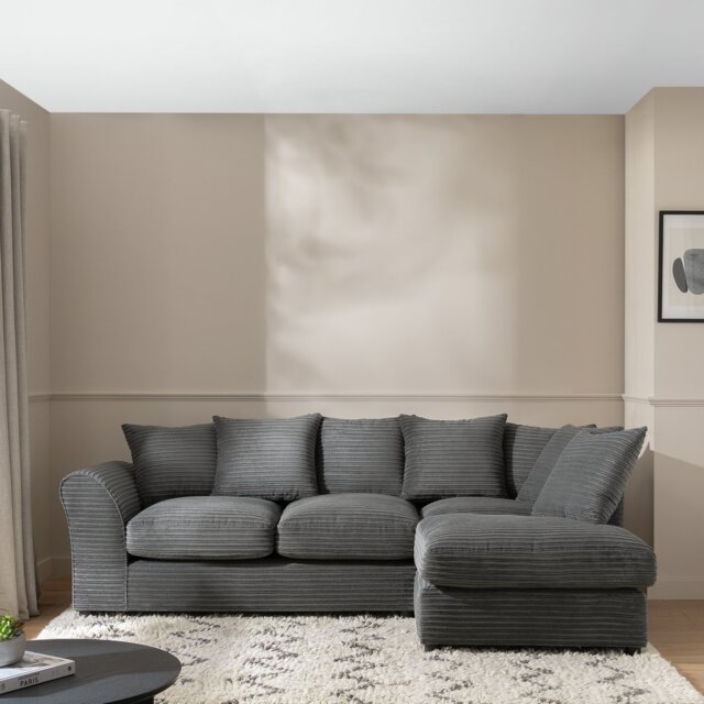 Argos Home Harry Right Hand Corner Chaise Sofa - Charcoal by Argos ...