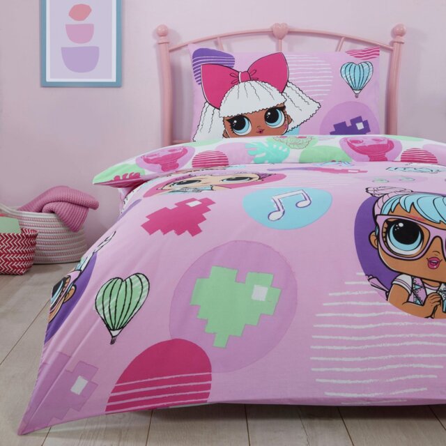 Lol Surprise Hearts Kids Bedding Set - Single by Argos | ufurnish.com