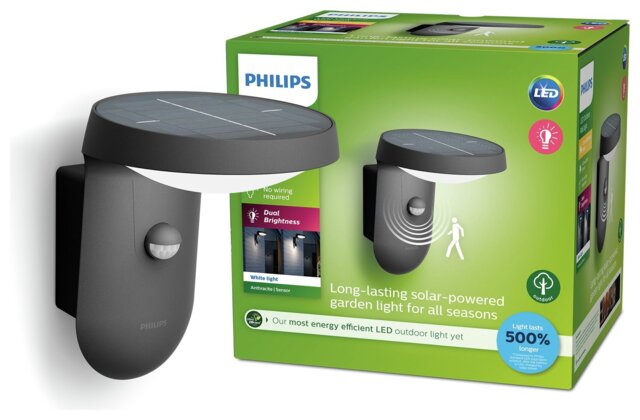 Philips Solar LED Outdoor Wall Light by Argos | ufurnish.com