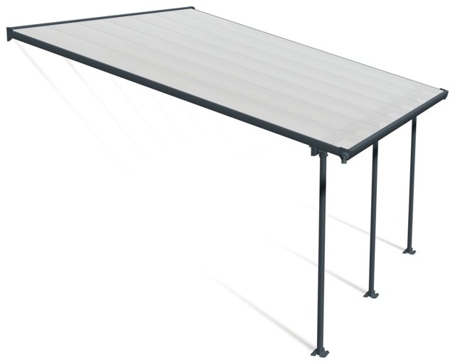 Palram Canopia Feria 4 x 4.25m Patio Cover Grey Clear by Argos ...