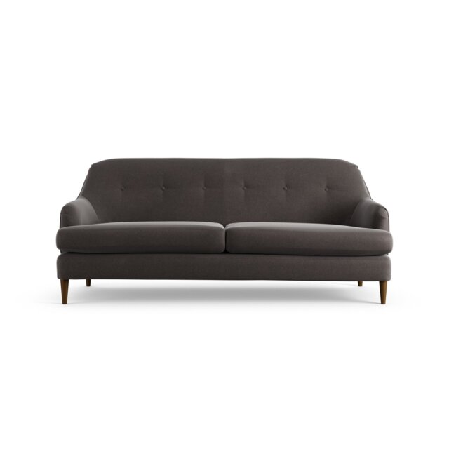 Habitat Frome Velvet 3 Seater Sofa - Slate Grey - Dark Leg by Argos ...