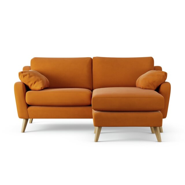 Habitat Ivor Right Hand Corner Sofa - Orange - Ash Leg by Argos ...
