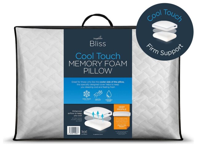 Snuggledown Bliss Cool Touch Memory Foam Firm Pillow by Argos ...