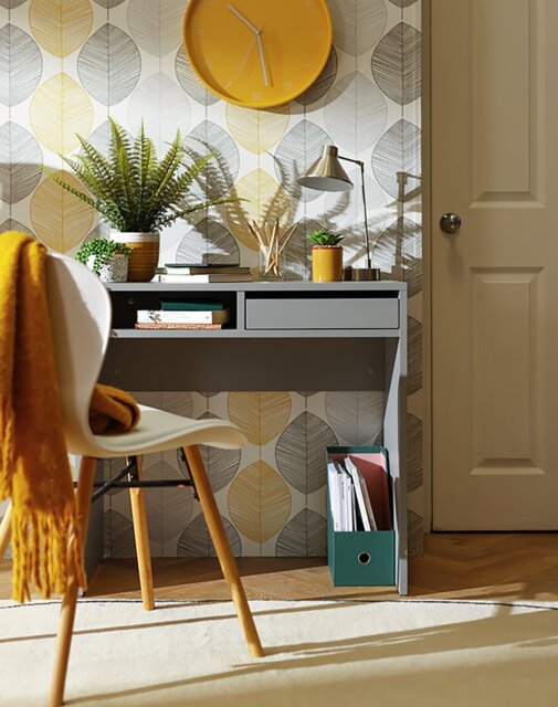 Argos Home Pepper 1 Drawer Desk - Grey by Argos | ufurnish.com