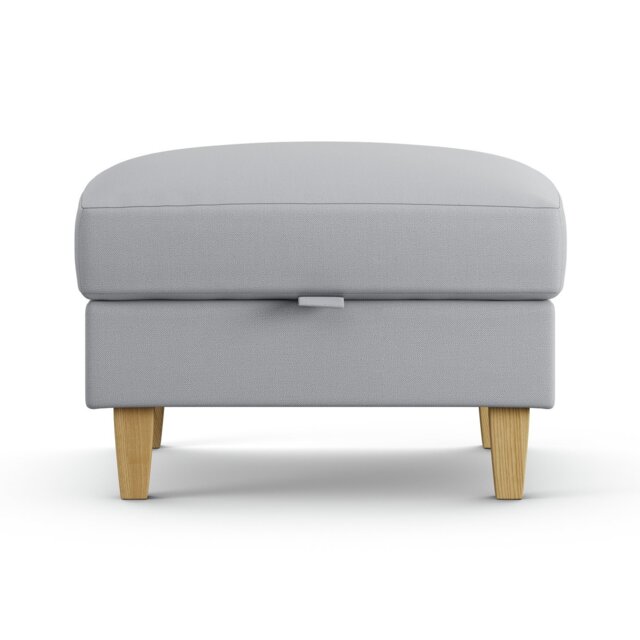 Habitat Flint Fabric Storage Footstool - Grey by Argos | ufurnish.com