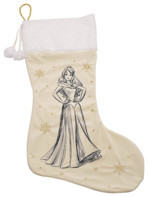 Disney Aurora Cream Christmas Stocking by Argos | ufurnish.com