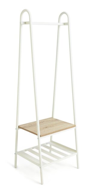 Habitat Turner Single Clothes Rail - White by Argos | ufurnish.com