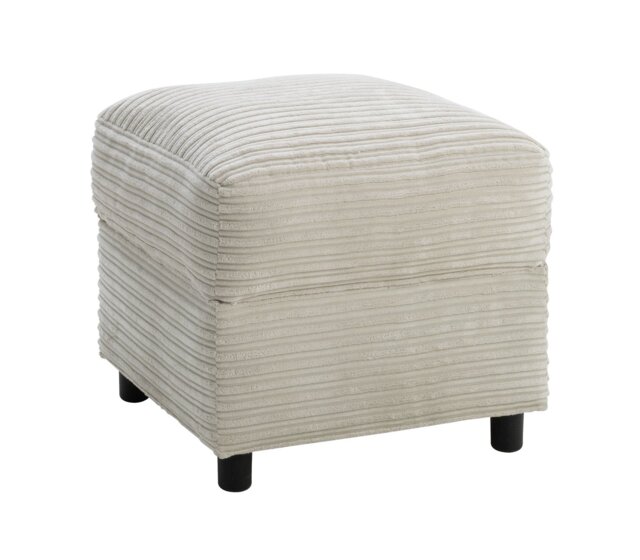 Argos Home Harry Fabric Storage Footstool - Stone by Argos | ufurnish.com