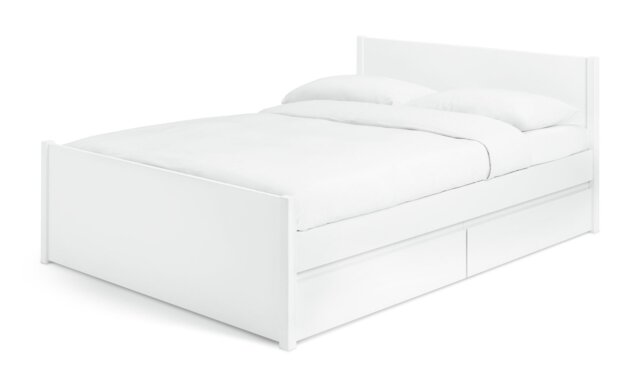 Argos Jenson 4 Drawer Small Double Storage Bed Frame-White by Argos ...